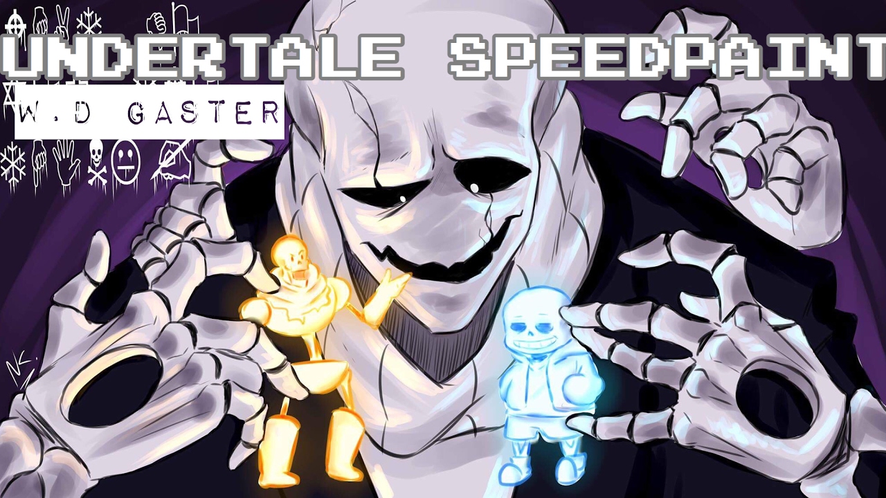 Undertale Speedpaint Gaster Speedpaint 017 Youtube