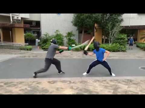 Chinese Broadsword Vs Katana Sparring Youtube