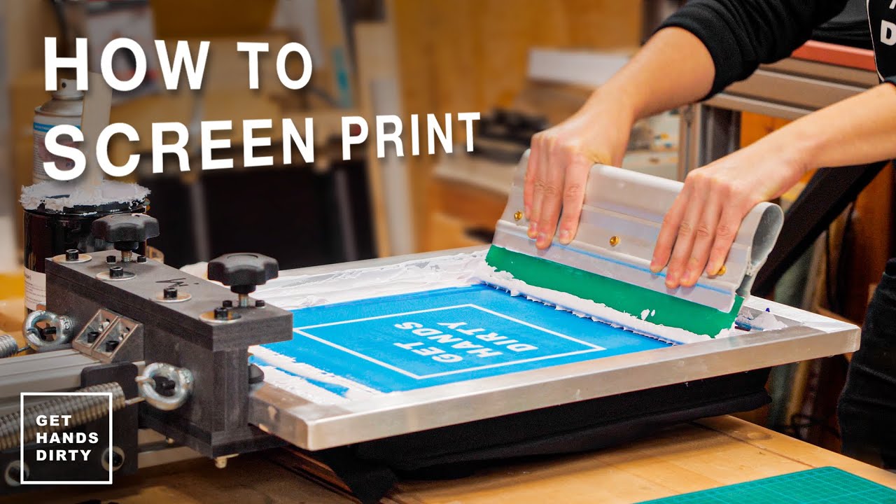 Print Your Own Posters T Shirts And More Screen Printing Basics