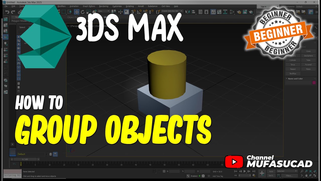 3ds Max How To Group Objects Youtube