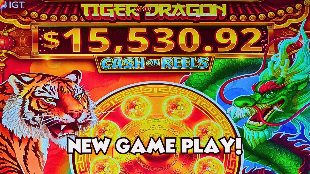 Tiger And Dragon Slot Machine Lucky Gong Wins And Close Calls Youtube