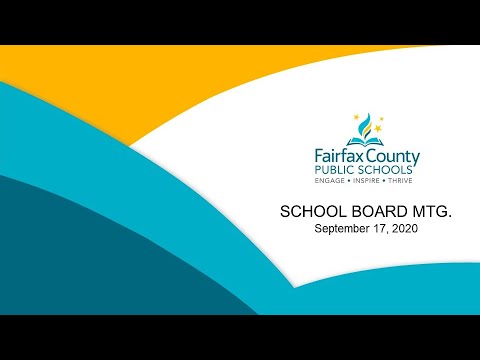 Fcps School Board Meeting 9 17 20 Youtube