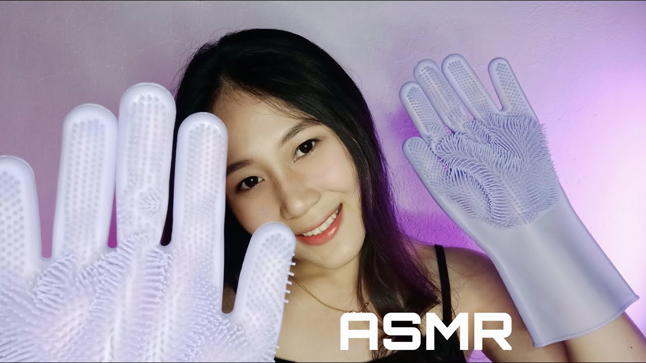 Asmr Indonesia Purple Dishwashing Gloves Youtube