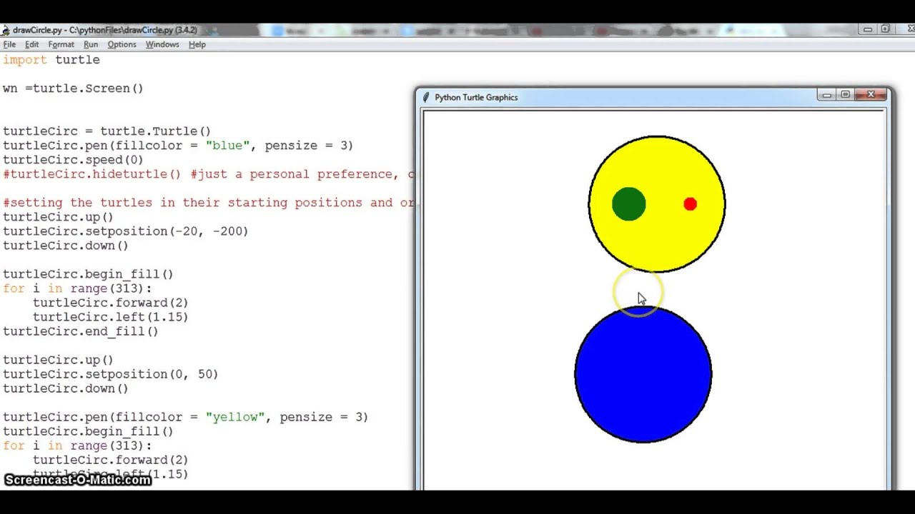 How To Draw A Circle In Python Using Turtle