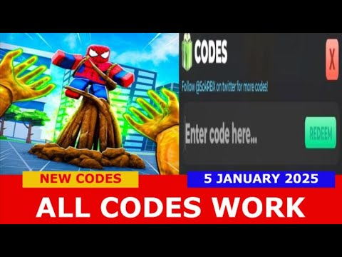 New Codes January 5 2025 Groot Ultimate Showdown Roblox All