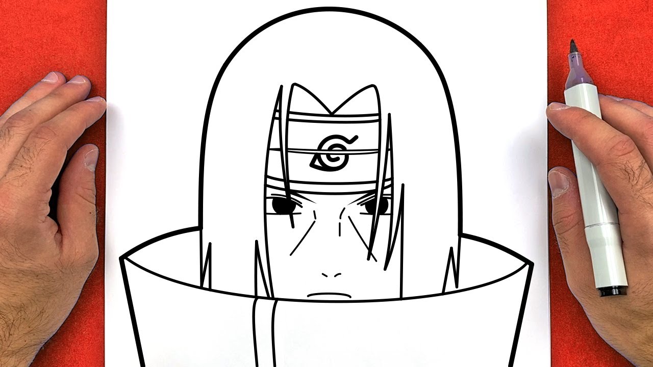 Easy Anime Drawing How To Draw Itachi Uchiha Step By Step Easy Drawing ...