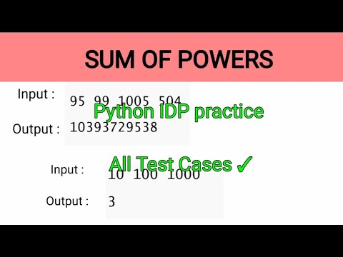 Sum Of Powers Python Idp Solutions Python Problems Telugu Ccbp Nxtwave