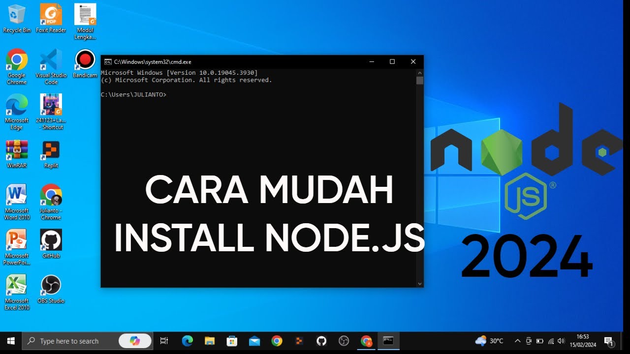 Cara Install Node Js 2024 Youtube