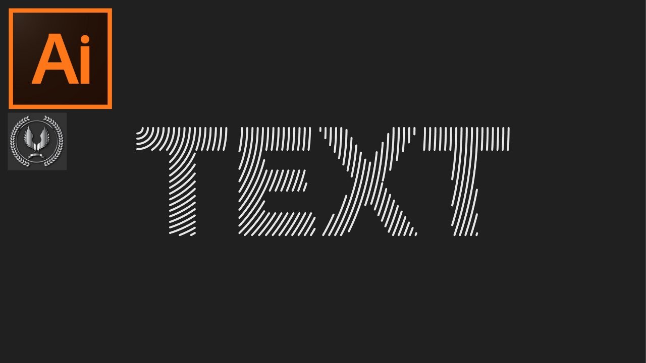 Adobe Illustrator Cc Tutorial Lines Text Typography Design Youtube