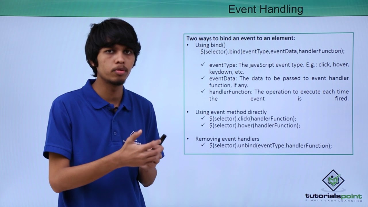 Jquery Event Handling Youtube