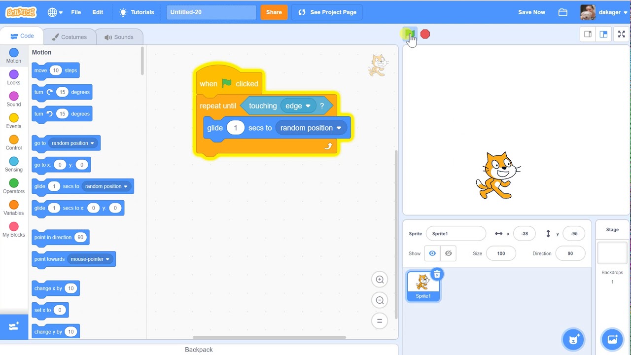 While Loop Repeat Until Loop In Scratch How To Video Youtube