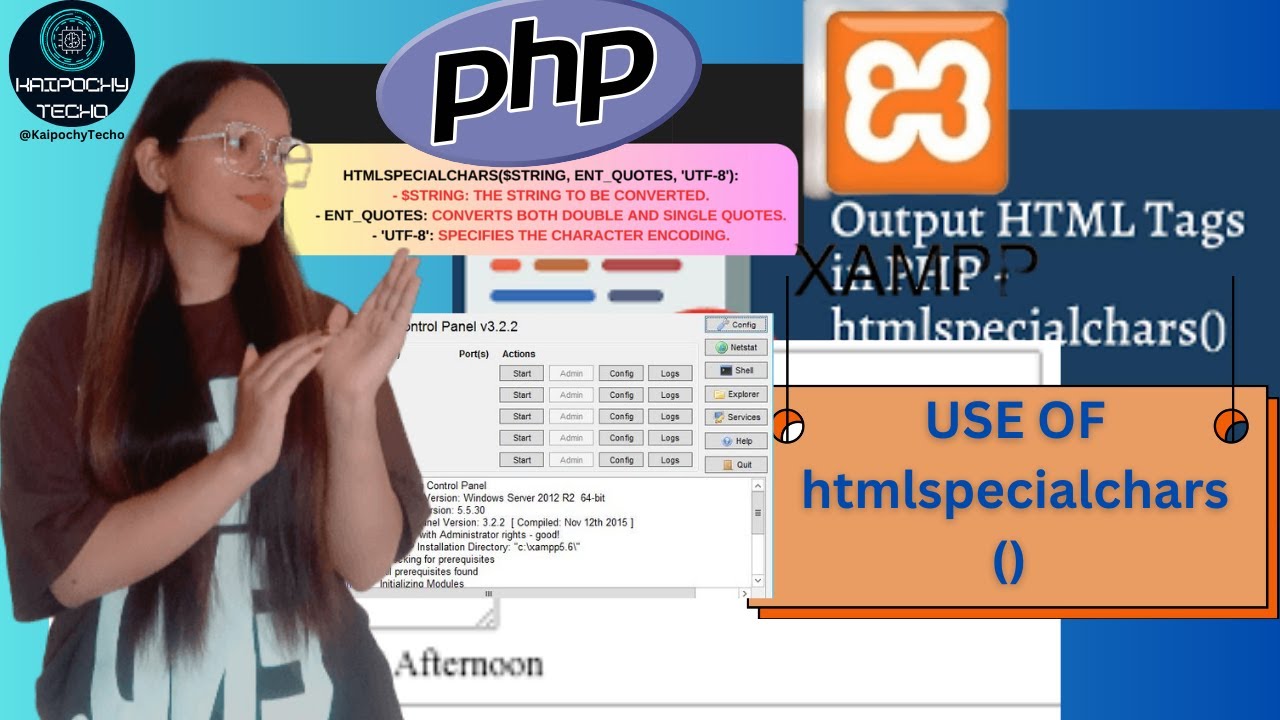 Php Htmlspecialchars Function Explained Prevent Xss Attacks Youtube
