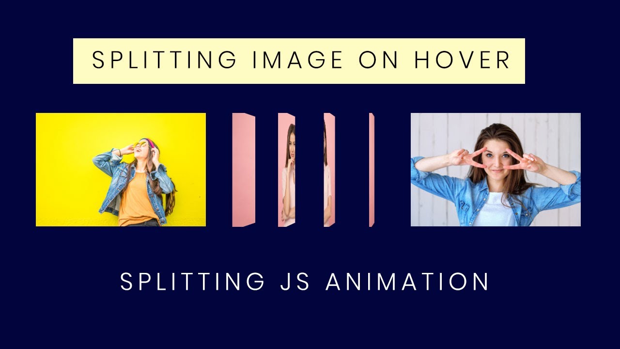 Splitting Image Animation On Hover Splitting Js Tutorial Youtube