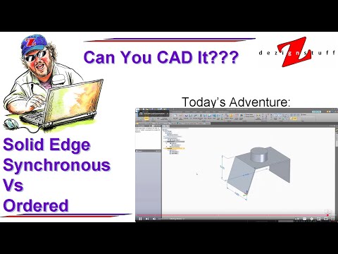 Solid Edge Synchronous Technology Vs Ordered Modeling Youtube