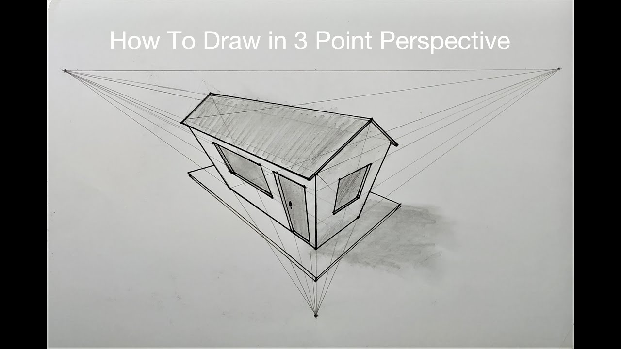 Three Point Perspective Simple Drawing