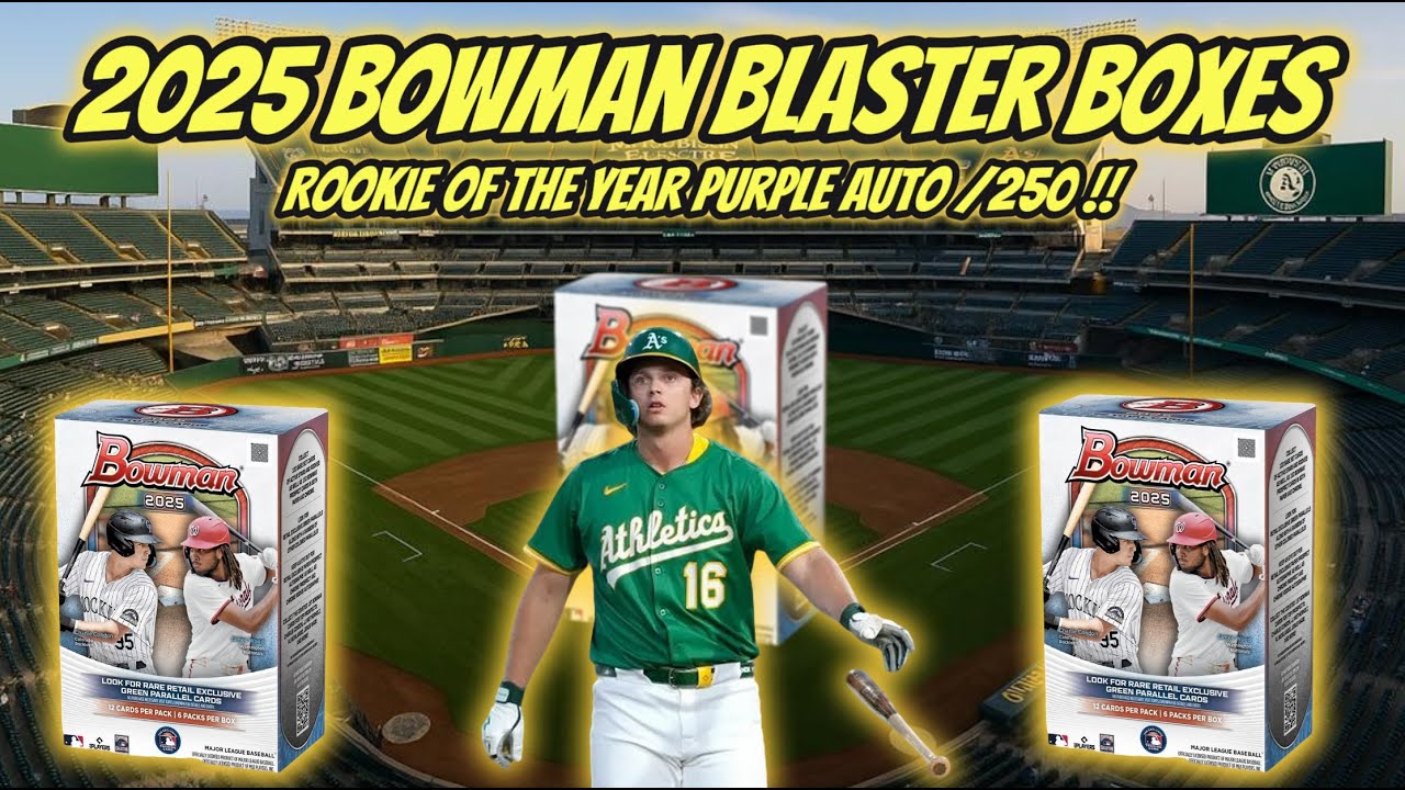 2025 Bowman Blaster Box Rip рџ ґ Potential Rookie Of The Year Purple Auto
