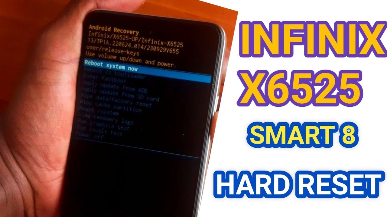 Infinix X6525 Password Remove Hard Reset Trick 2024 Youtube