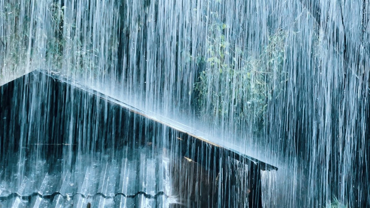 Relax Fall Asleep In Minutes With Huge Rain On Tin Roof Powerful