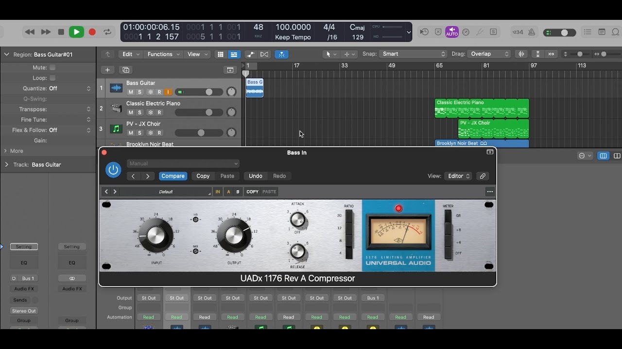 Logic Pro X How To Record And Compress Bass Input Processing