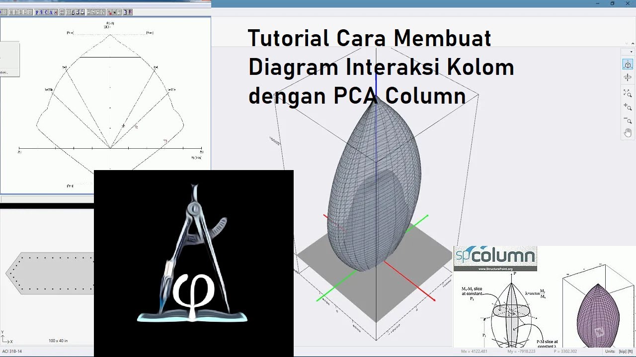 Tutorial Membuat Diagram Interaksi Kolom Dgn Pca Column Column
