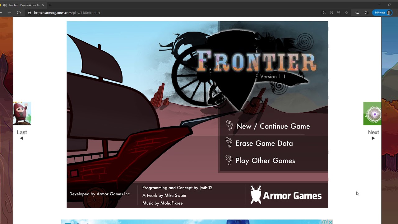 Frontier Armor Flash Game Opening Music Youtube