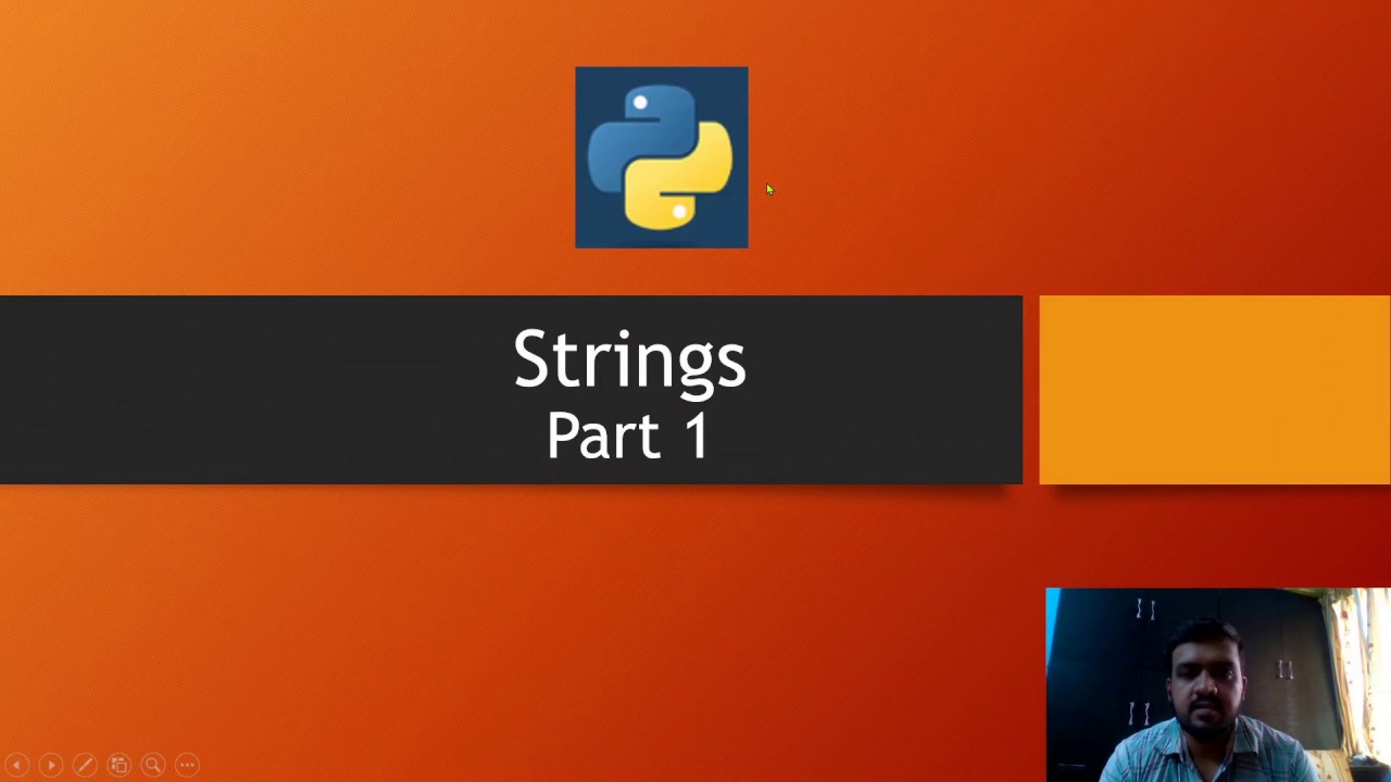 Python Tutorials Strings Part I Youtube
