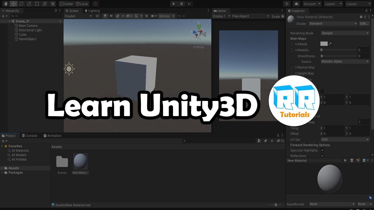 Unity3d Tutorial Unity In Telugu Game Development Basics Rr