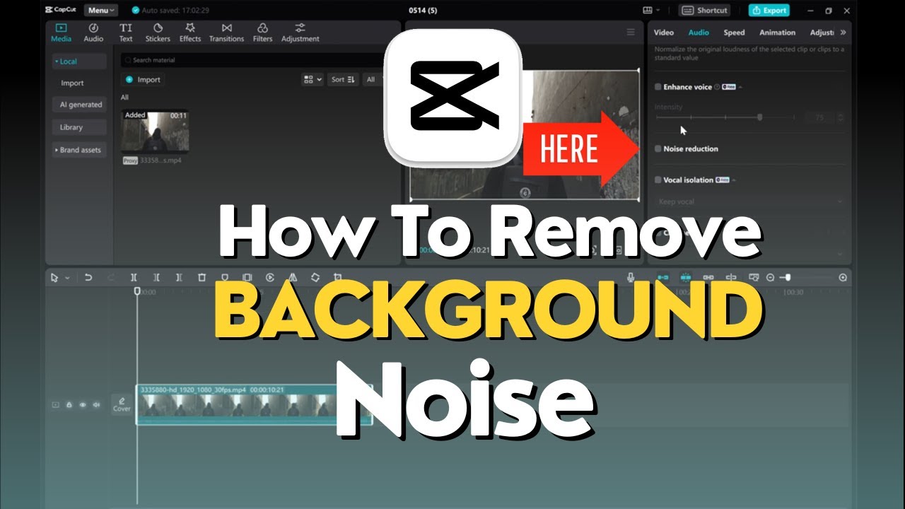 How To Remove Background Noise In Capcut Pc 2024 Step By Step