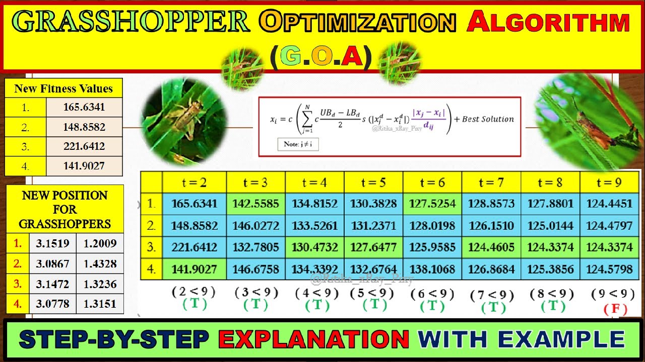 Learn Grasshopper Optimization Algorithm G O A Step By Step With