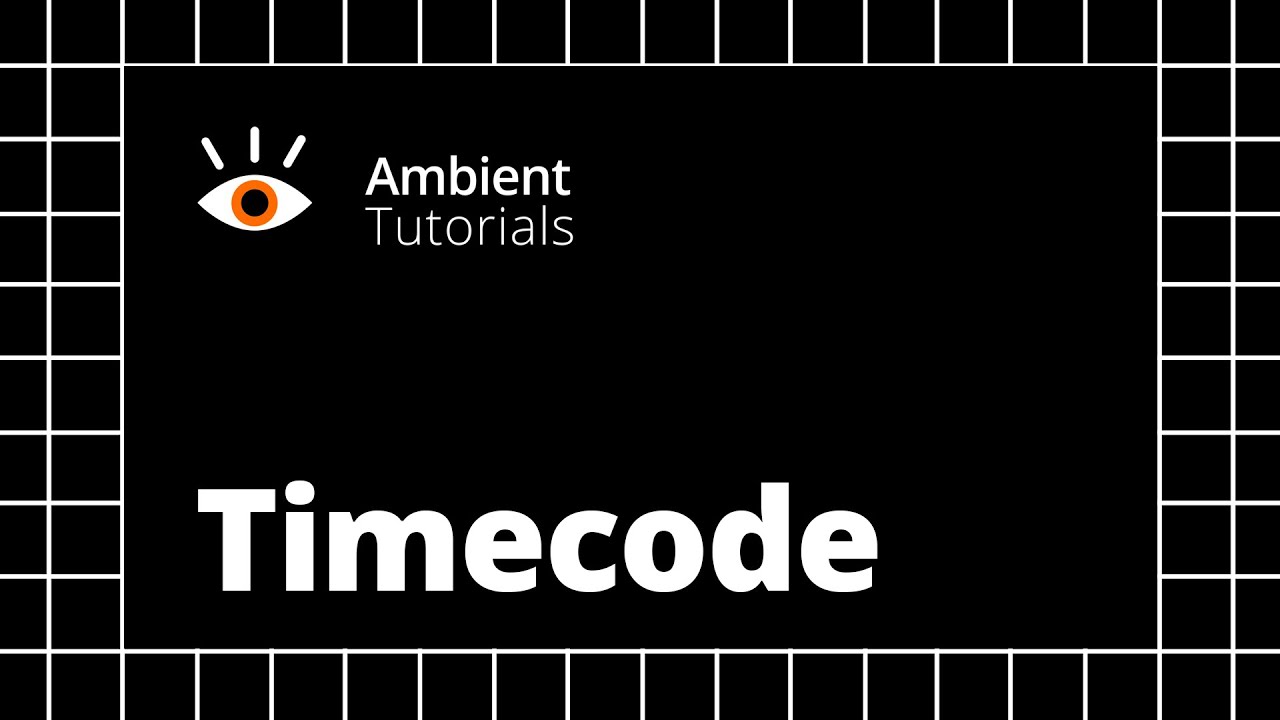 Timecode Tutorial Youtube