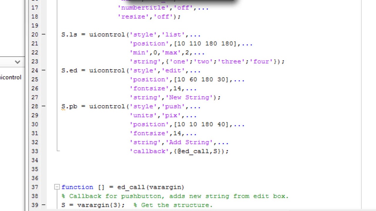 Matlab Gui Callback Function At Marvin Wolbert Blog
