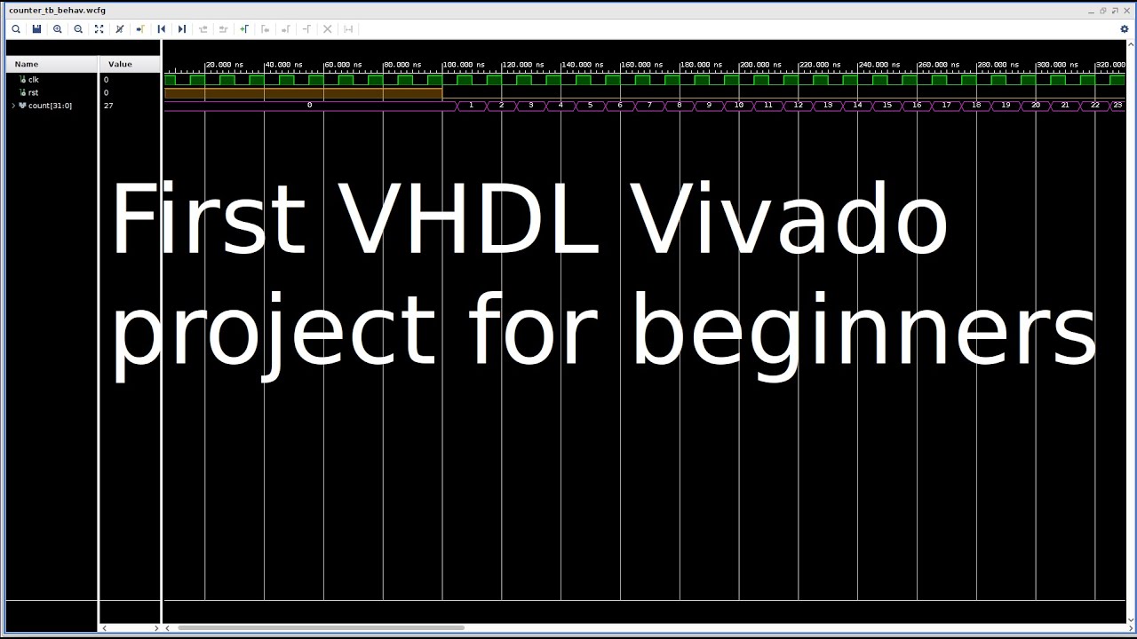 Fpga 4 First Vhdl Vivado Project For Beginners Youtube