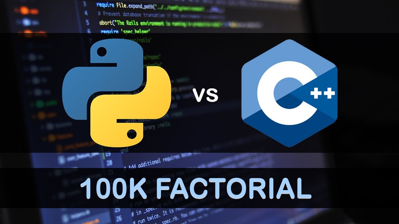 Python Vs C Speed Test рџ ґ Finding 100k Factorial Youtube