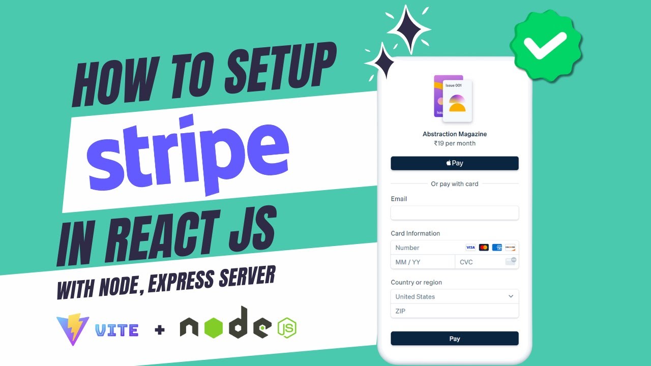 Stripe Payment Gateway Integration In React Js Step By Step Tutorial