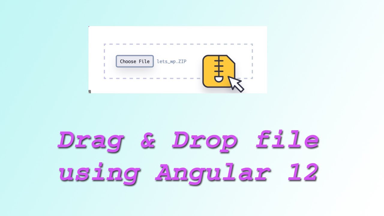 Drag Drop File Upload Angular 12 Youtube