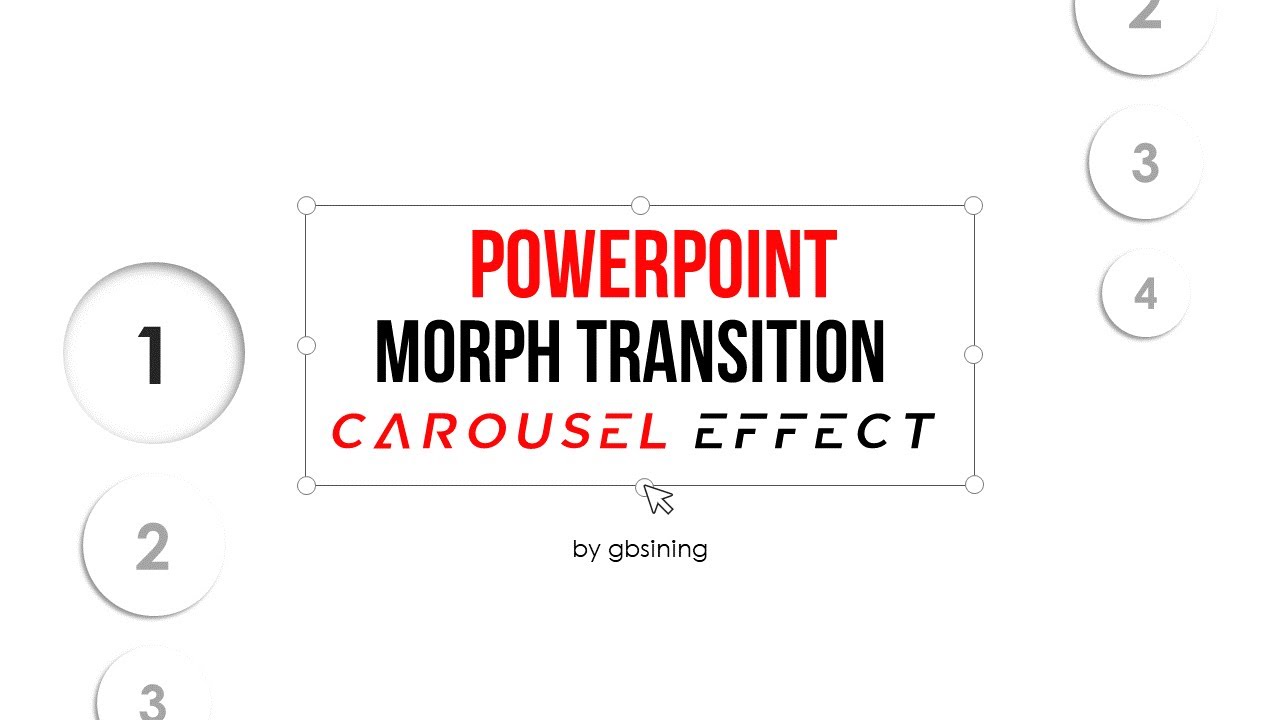 Create Smooth Animations Using Ppt Morph Transition Carousel Effect