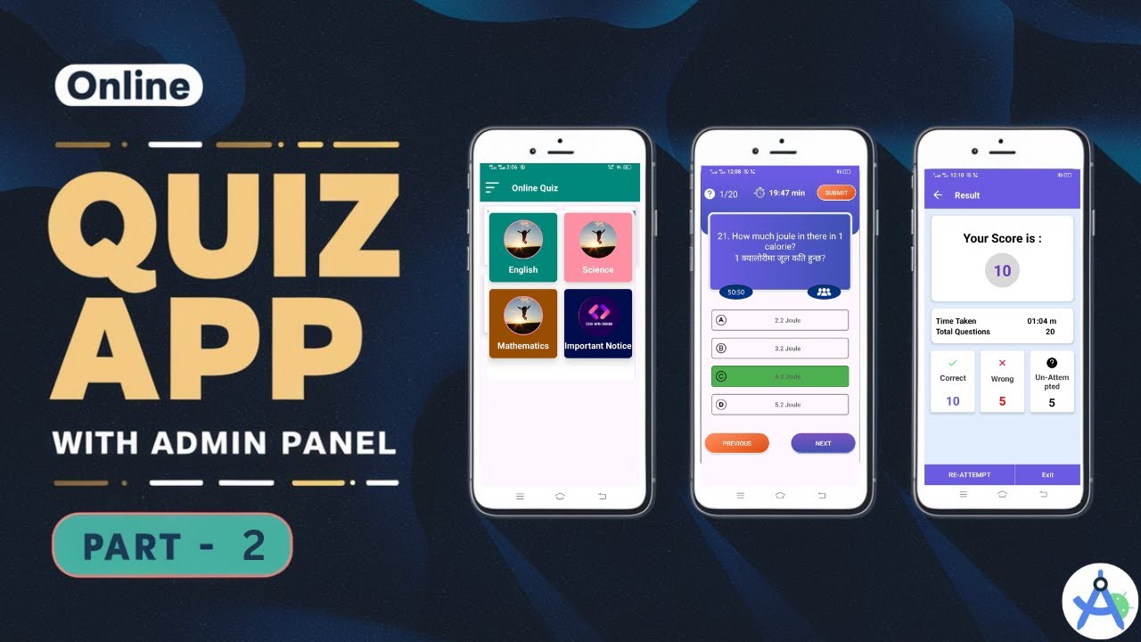 Create Online Quiz App With Admin Panel In Android Studio Online Quiz