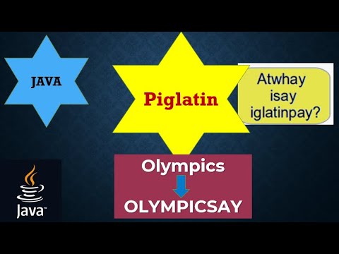 Piglatin Word In Java String Handling Youtube