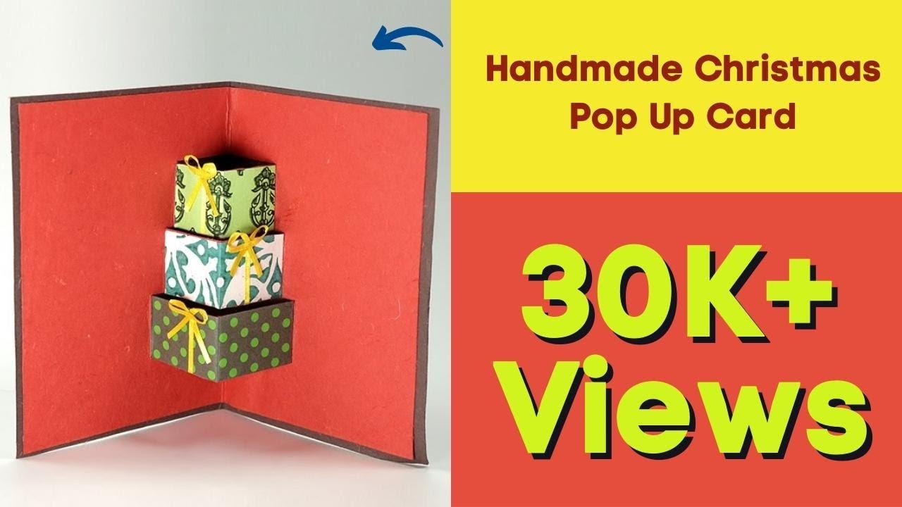 Diy 3d Christmas Card Handmade Christmas Pop Up Card 4 Gen Crafts