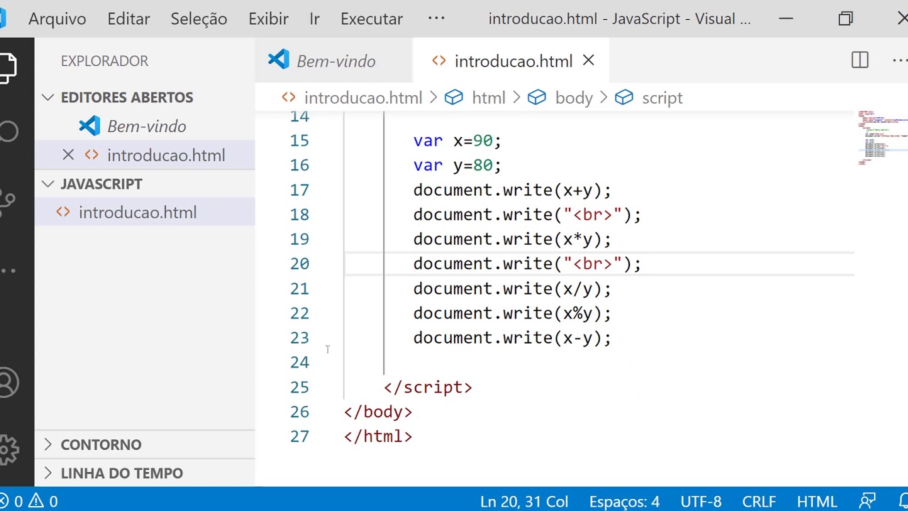 Javascript Aula Prática Youtube