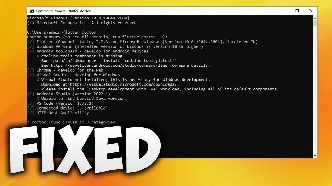 How To Fix Flutter Doctor Android Toolchain Cmdline Tools Component Is