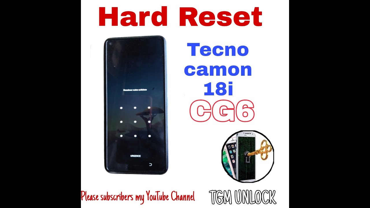 Tecno Camon 18i Cg6 Hard Reset Youtube