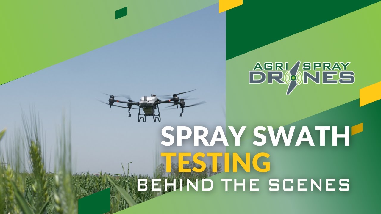 Behind The Scenes Dji Agras T40 Spray Swath Testing Agri Spray