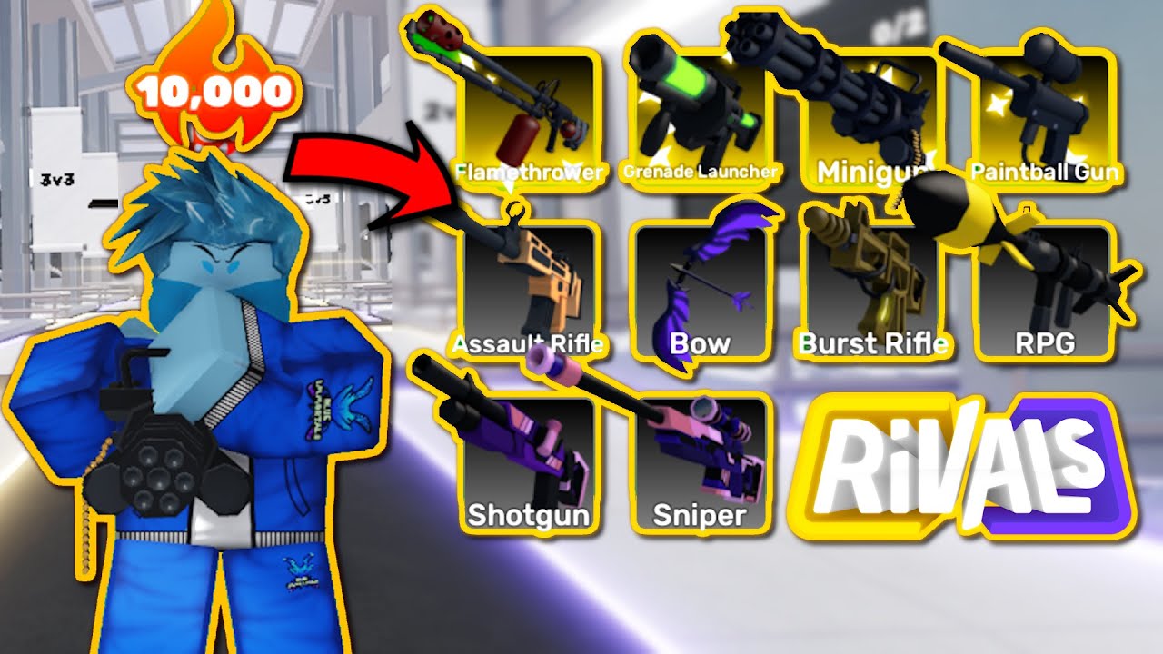 Unlocking Every Weapon In Rivals Roblox Youtube