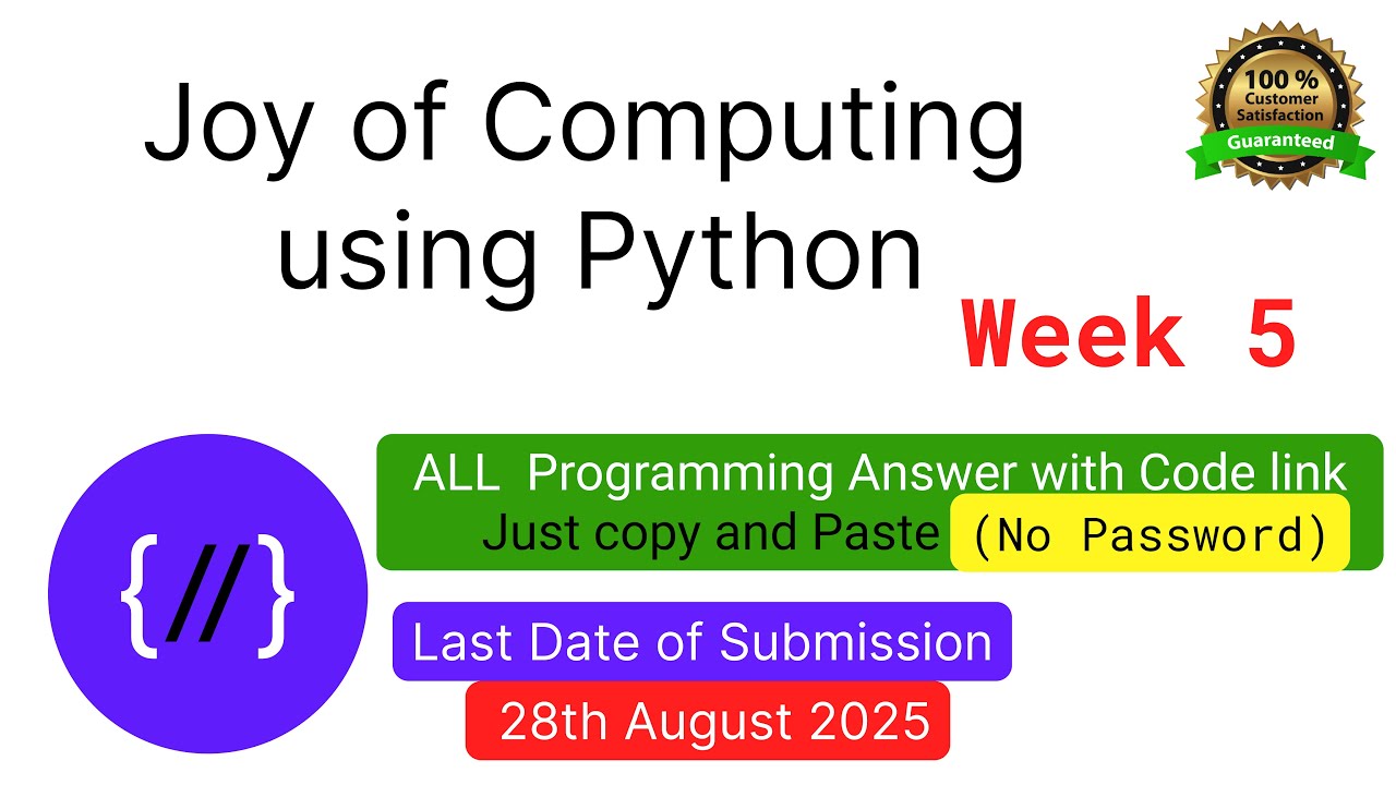 Nptel The Joy Of Computing Using Python Week 5 All 3 Programming