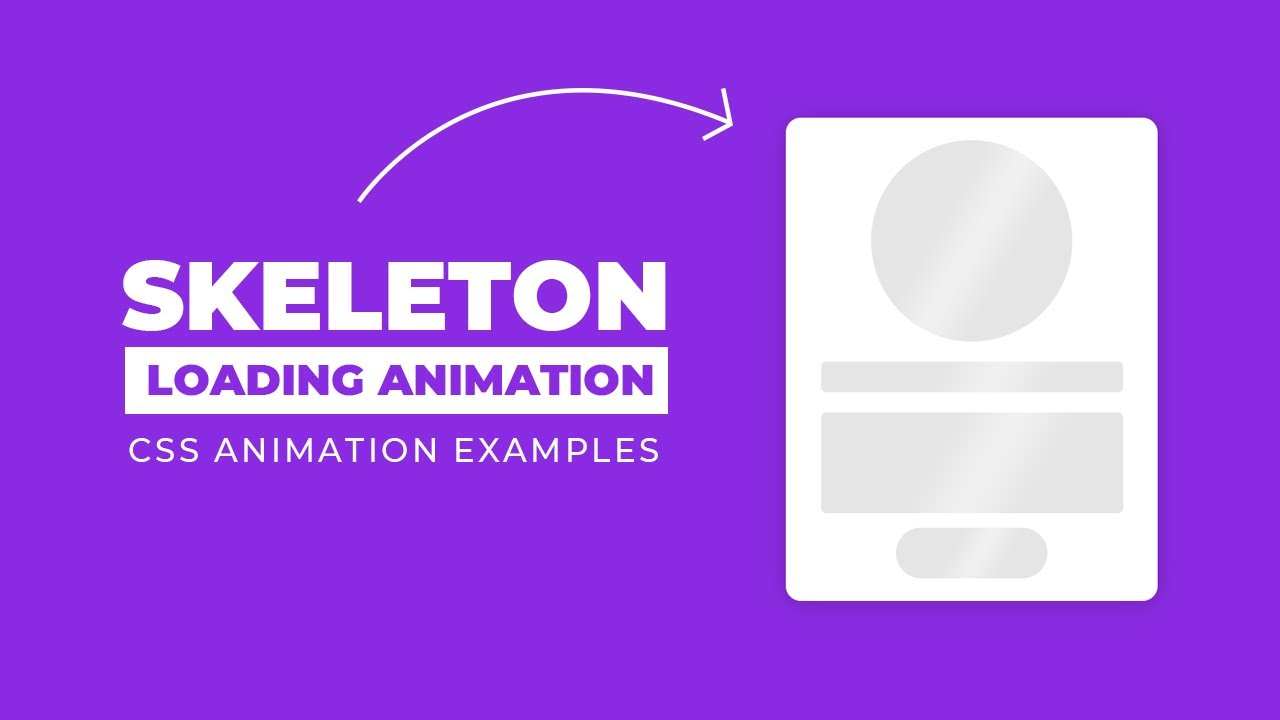 Pure Css Skeleton Loading Animation Css Animation Tutorial Youtube