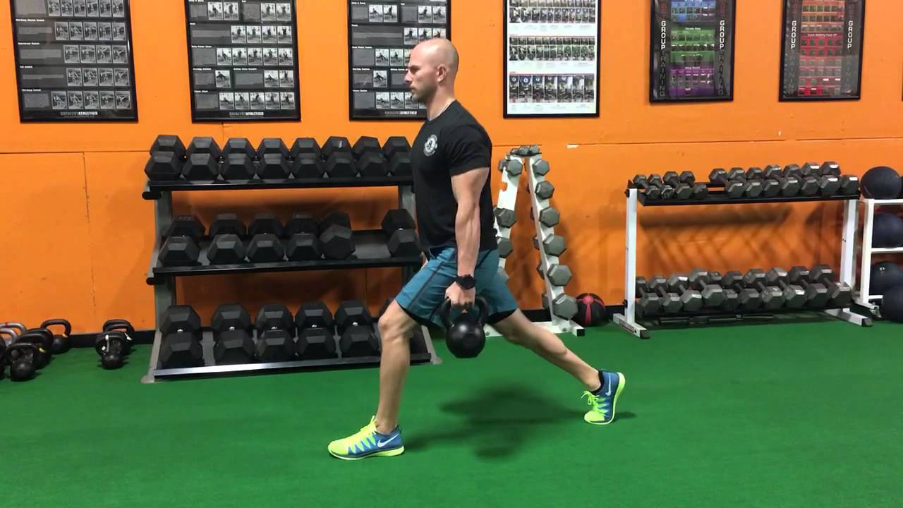 Kettlebell Split Squat Youtube