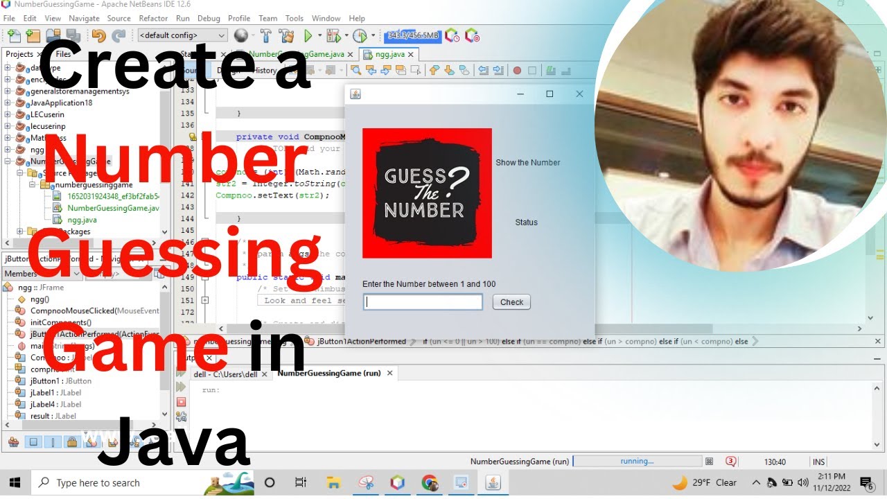 Create Number Guessing Game In Java Tuitions Tonight Youtube