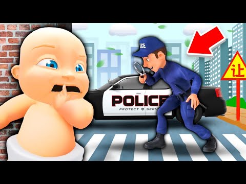 Baby Hides From Police Officers Youtube