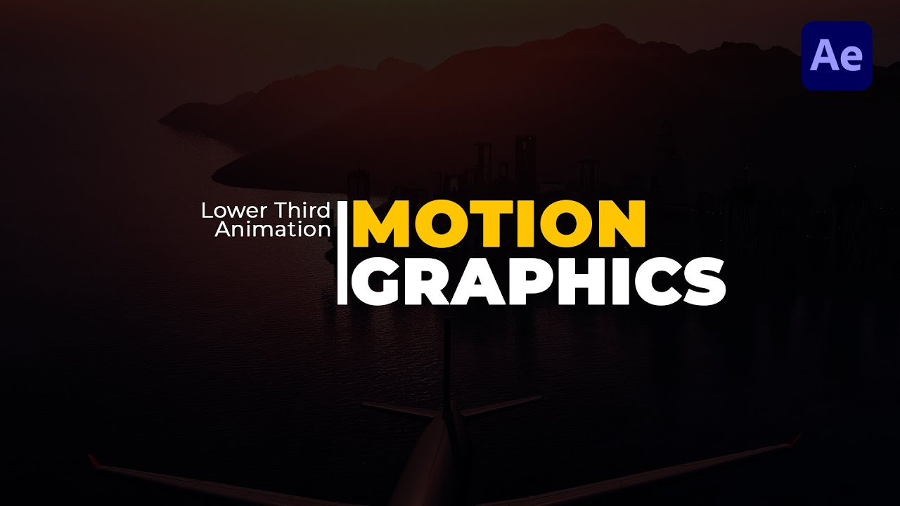 Minimal Motion Graphics Lower Third Animation After Effects Tutorial
